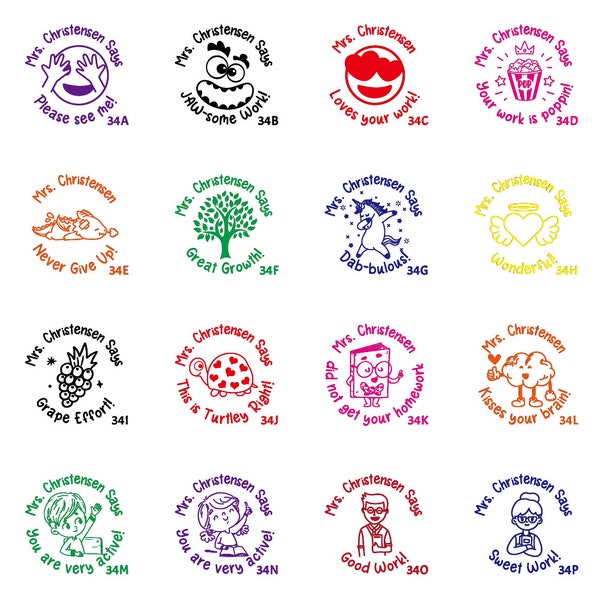 Teacher Stamp - Etsy