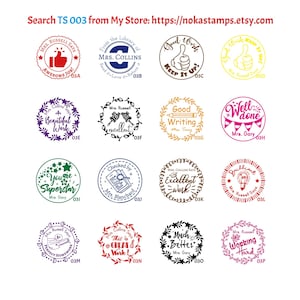 Custom Teacher Stamp Personalized Back to School Classroom Christmas ...