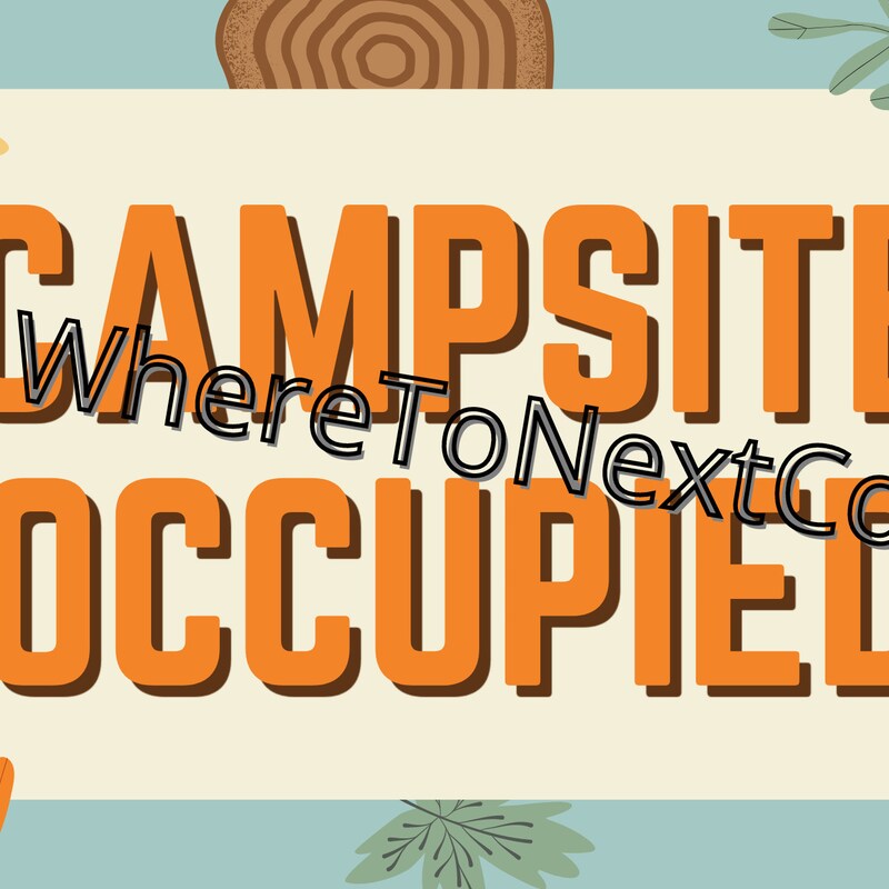 Occupied Sign - Etsy