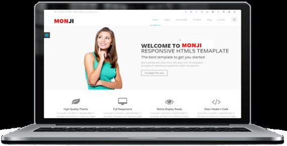 Modello reattivo multiuso HTML5 monji | Etsy