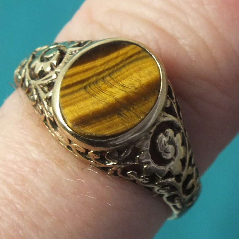 Antique Tiger Eye - Etsy