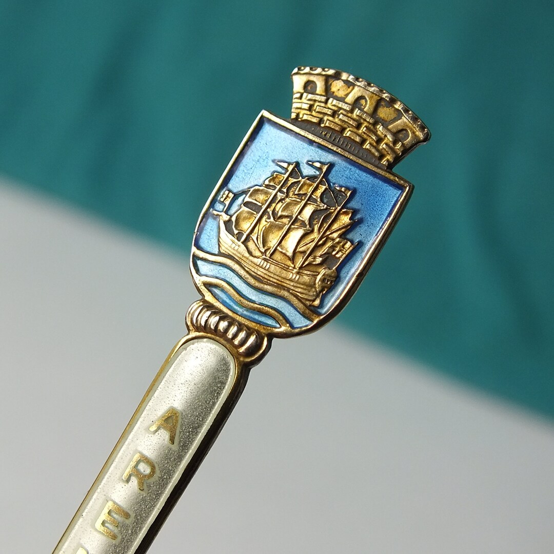 Aksel Holmsen Norwegian ARENDAL Solid Silver Gilt and Enamel Spoon - Etsy