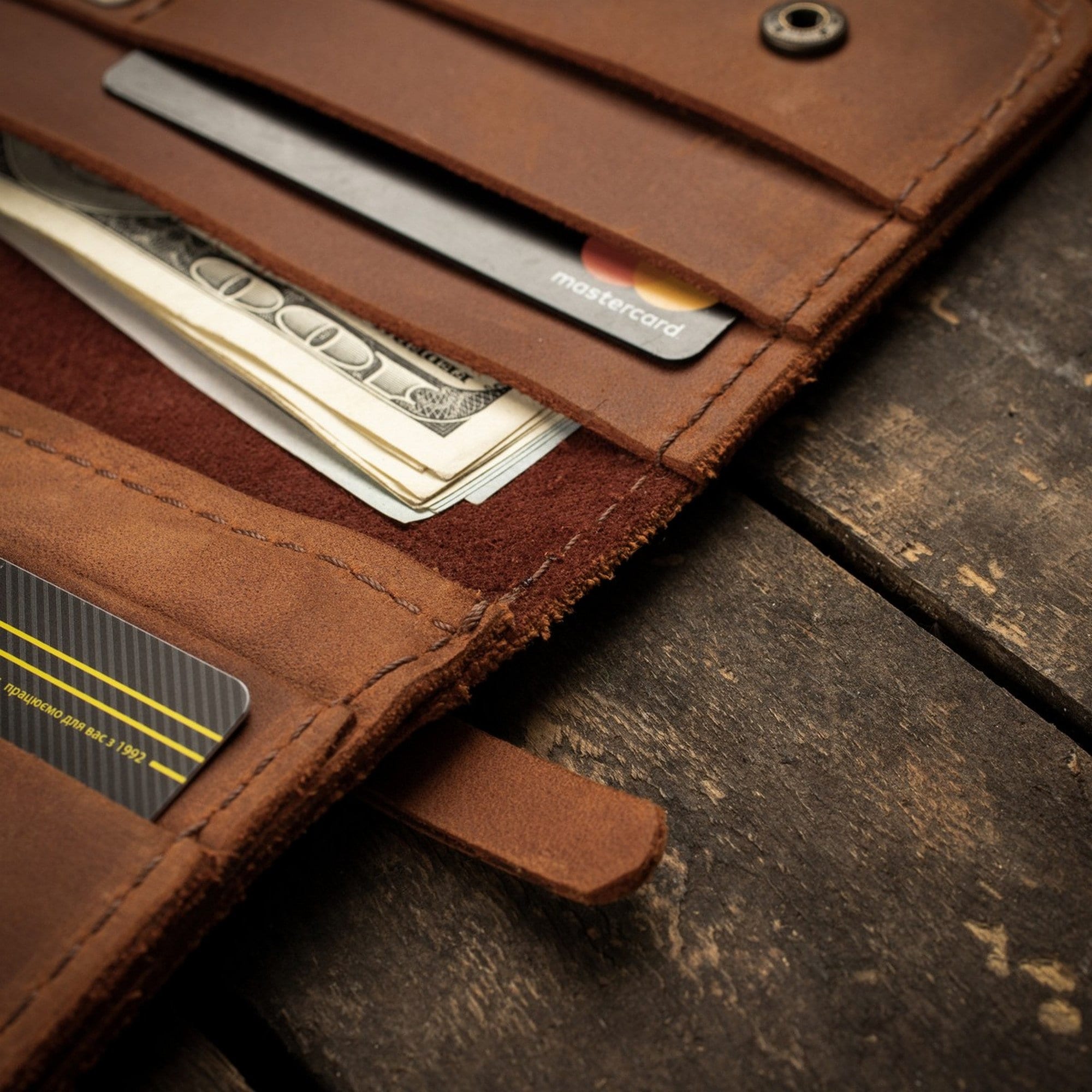 Chevy Camaro Engraved Leather Wallet, Monogram Long Men's Wallet ...