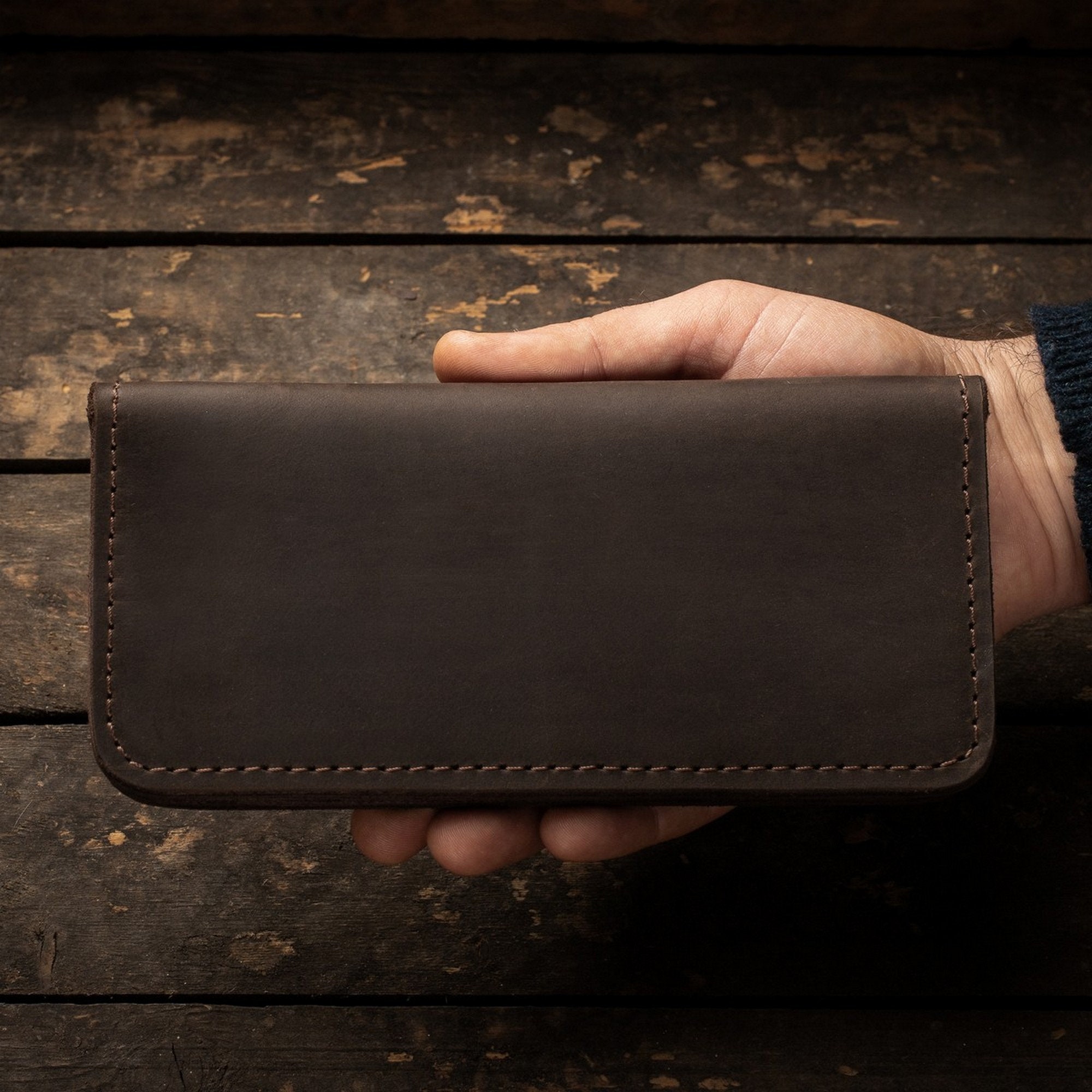 Chevy Camaro Engraved Leather Wallet, Monogram Long Men's Wallet ...