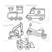 Printable Vehicles Coloring Pages for Toddlers Coloring Sheets for Kids ...