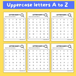 Letter Hunt - Find My ABC - Learn How to Recognize Letters Uppercase A ...