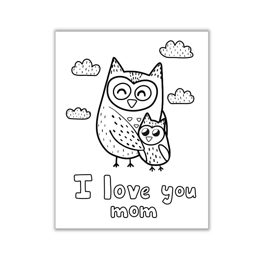 Mother's Day Coloring Pages 9 Coloring Sheets for Kids I Love You, Mom ...