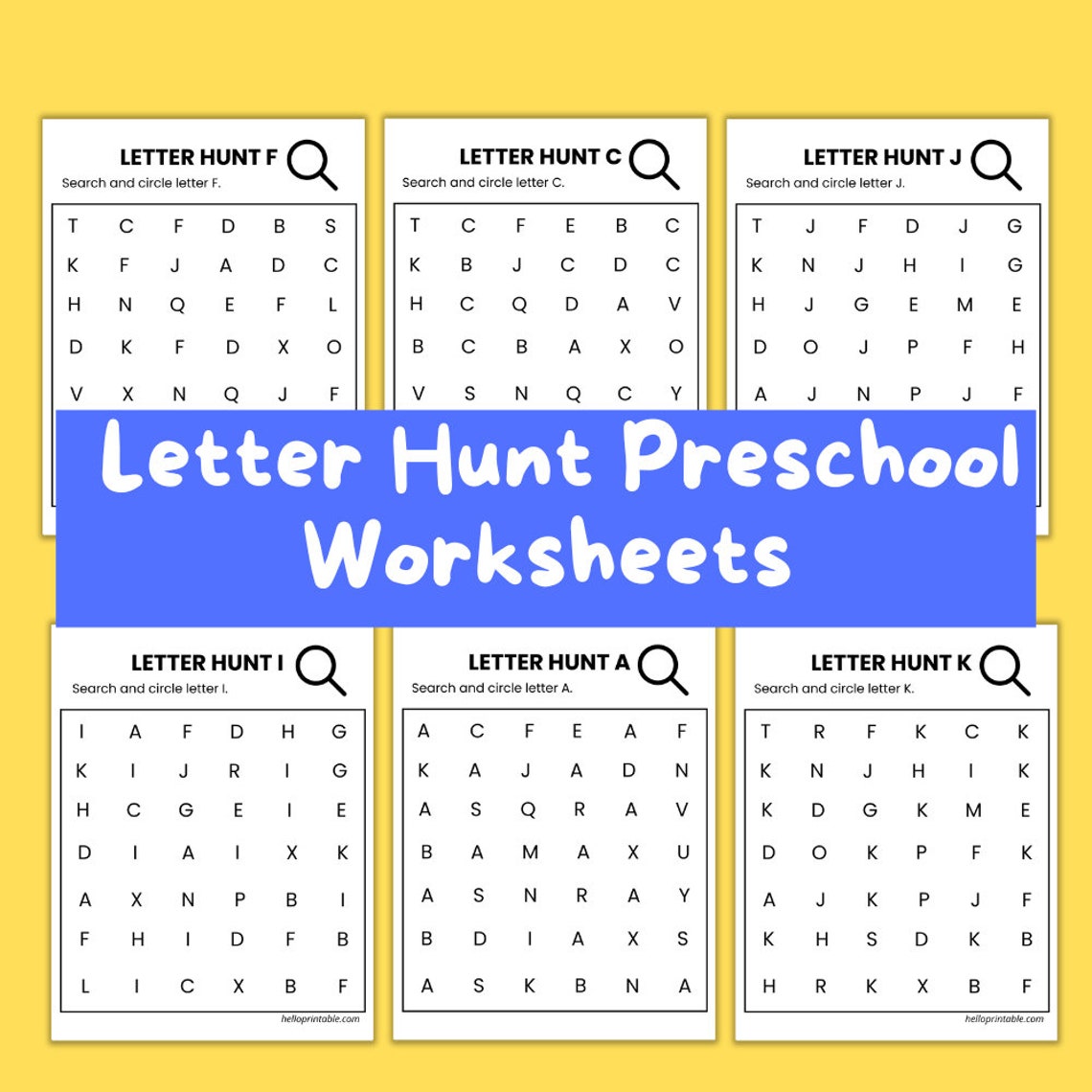 Letter Hunt - Find My ABC - Learn How to Recognize Letters Uppercase A ...