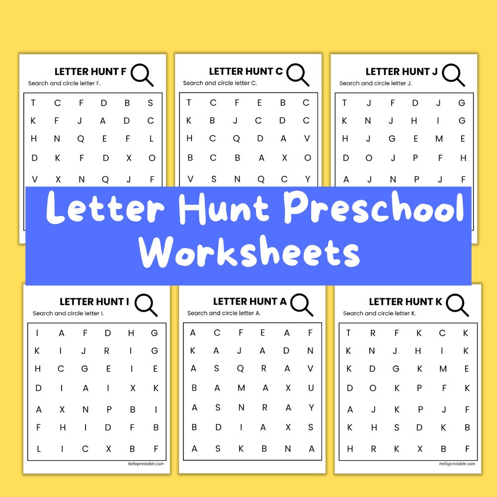 Letter Hunt - Find My ABC - Learn How to Recognize Letters Uppercase A ...