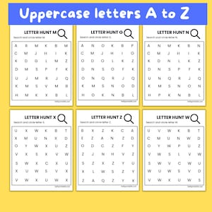 Letter Hunt - Find My ABC - Learn How to Recognize Letters Uppercase A ...