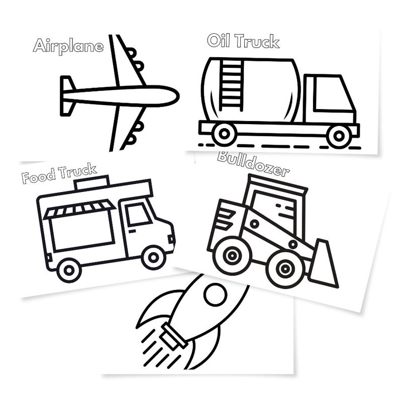 Printable Vehicles Coloring Pages for Toddlers | Coloring Sheets for ...
