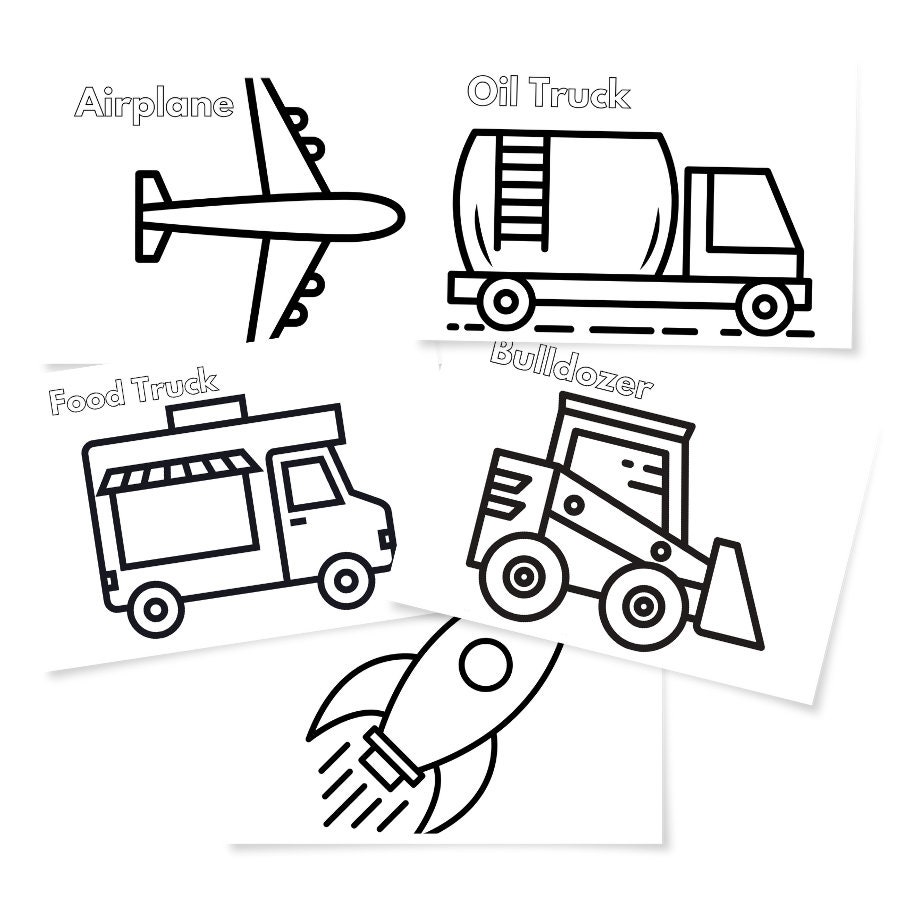 Printable Vehicles Coloring Pages for Toddlers | Coloring Sheets for ...
