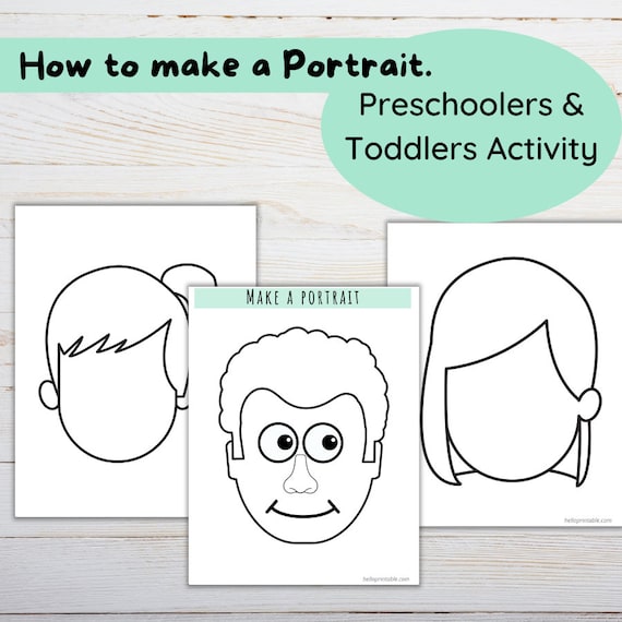 Make a Portrait Learning Portraits for Preschool Activity - Etsy