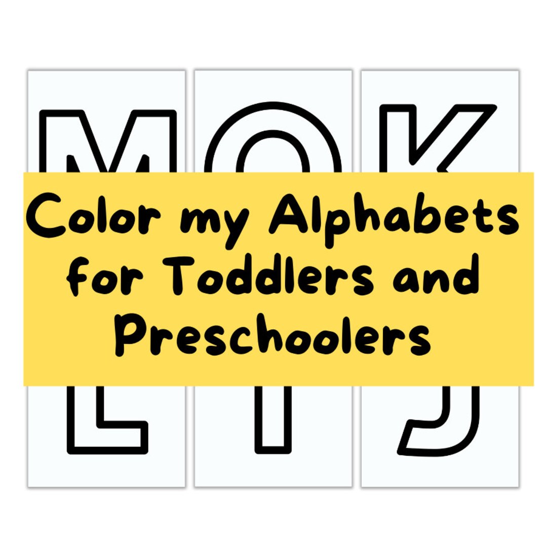 ABC Printable Coloring Pages Alphabet for Toddlers - Print, Color ...