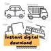 Printable Vehicles Coloring Pages for Toddlers | Coloring Sheets for ...