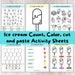 Ice Cream Coloring Bundle - Printable Coloring Pages for Toddlers ...