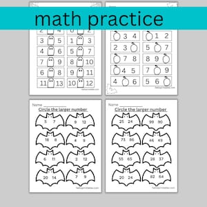 Math Addition Subtraction Missing Number, Largest Number Worksheets ...