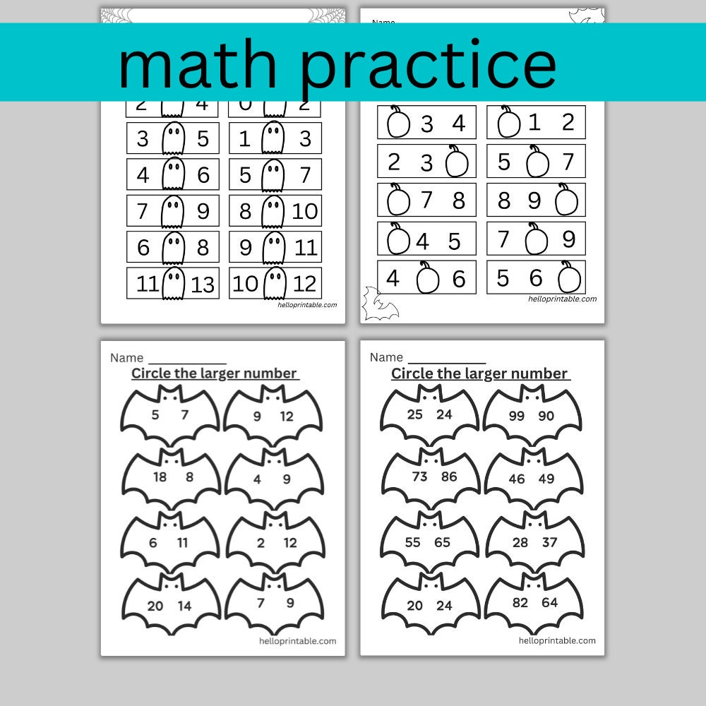 Math Addition Subtraction Missing Number, Largest Number Worksheets ...