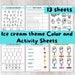Ice Cream Coloring Bundle Printable Coloring Pages for Toddlers ...
