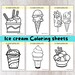 Ice Cream Coloring Bundle - Printable Coloring Pages for Toddlers ...