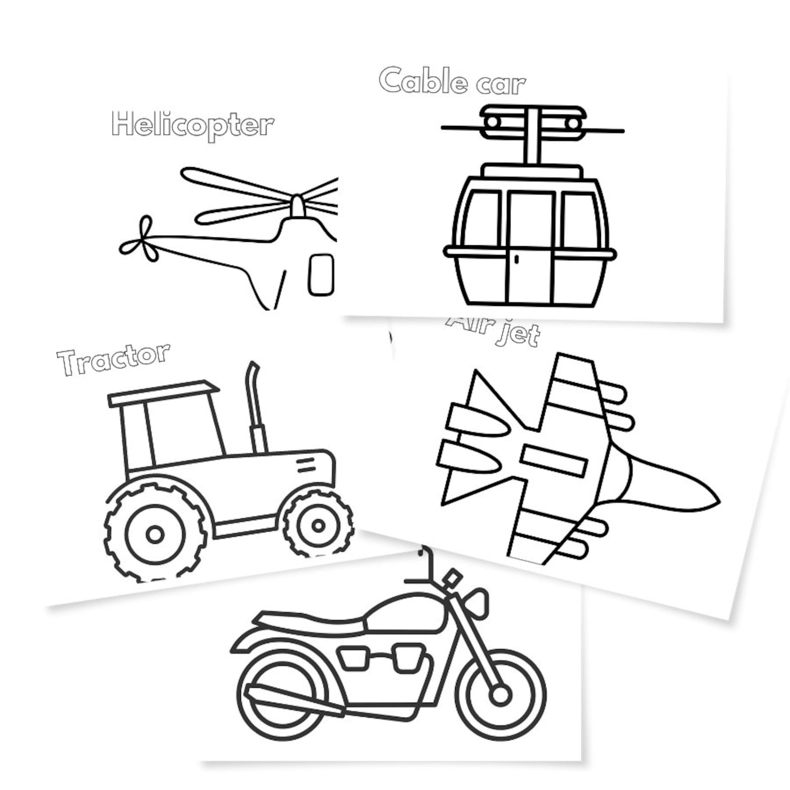 Printable Vehicles Coloring Pages for Toddlers | Coloring Sheets for ...