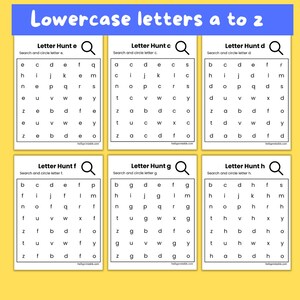 Letter Hunt - Find My ABC - Learn How to Recognize Letters Uppercase A ...