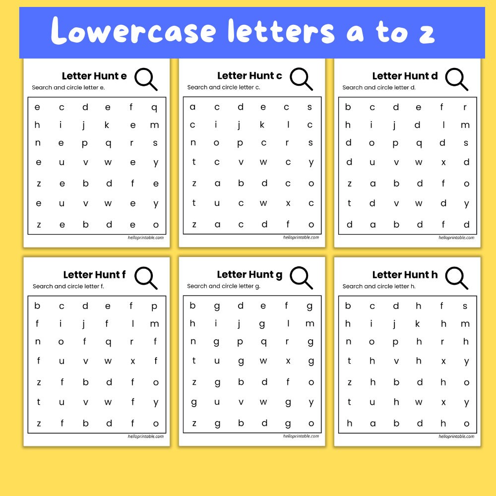 Letter Hunt - Find My ABC - Learn How to Recognize Letters Uppercase A ...