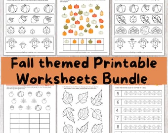 Fall-themed Learning Activity Printable for Preschool and Kindergarten ...
