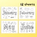 Months of the Year - 12 Printable Coloring Sheet for Teachers ...