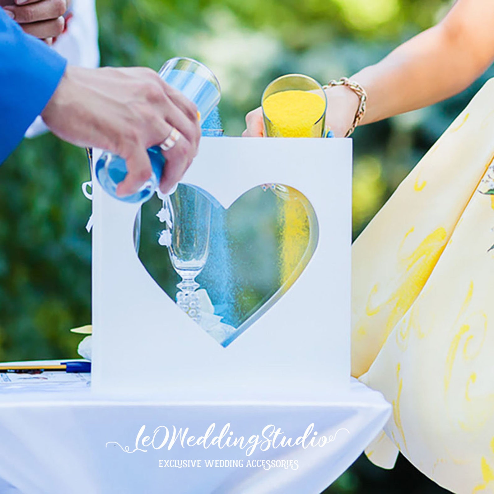 Wedding Sand Ceremony Heart Frame-unity Shadow Sand Ceremony Box-sand ...