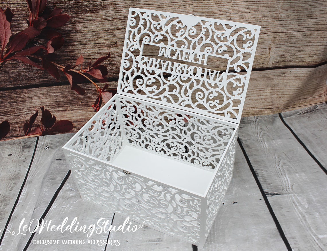 Personalized Wedding Card Box BIG SIZE-Custom Keepsake | Etsy