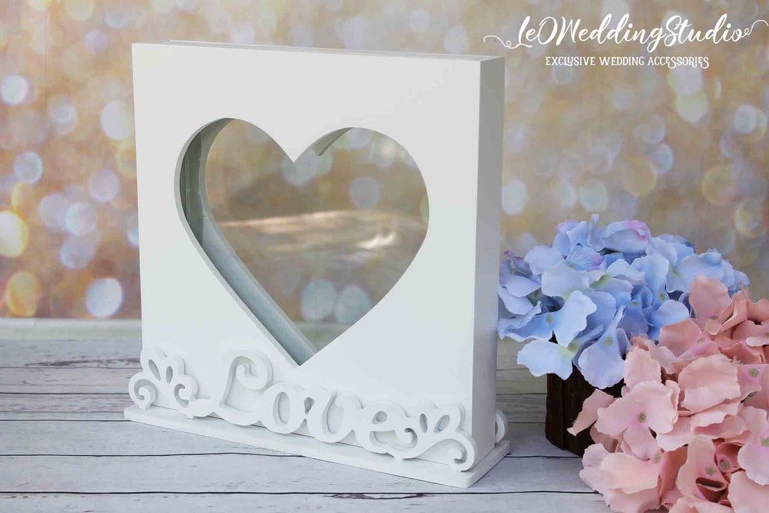 Wedding Sand Ceremony Heart Frame-love Unity Shadow Sand Ceremony Box ...
