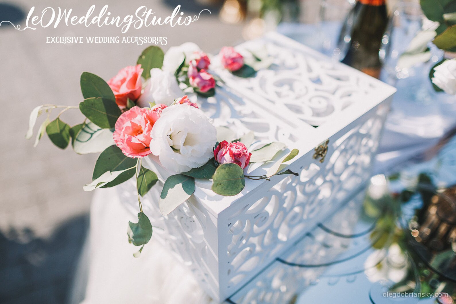 Wedding Card Box-wedding Gift-monogram Holder-lockable - Etsy