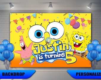 Spongebob banner | Etsy