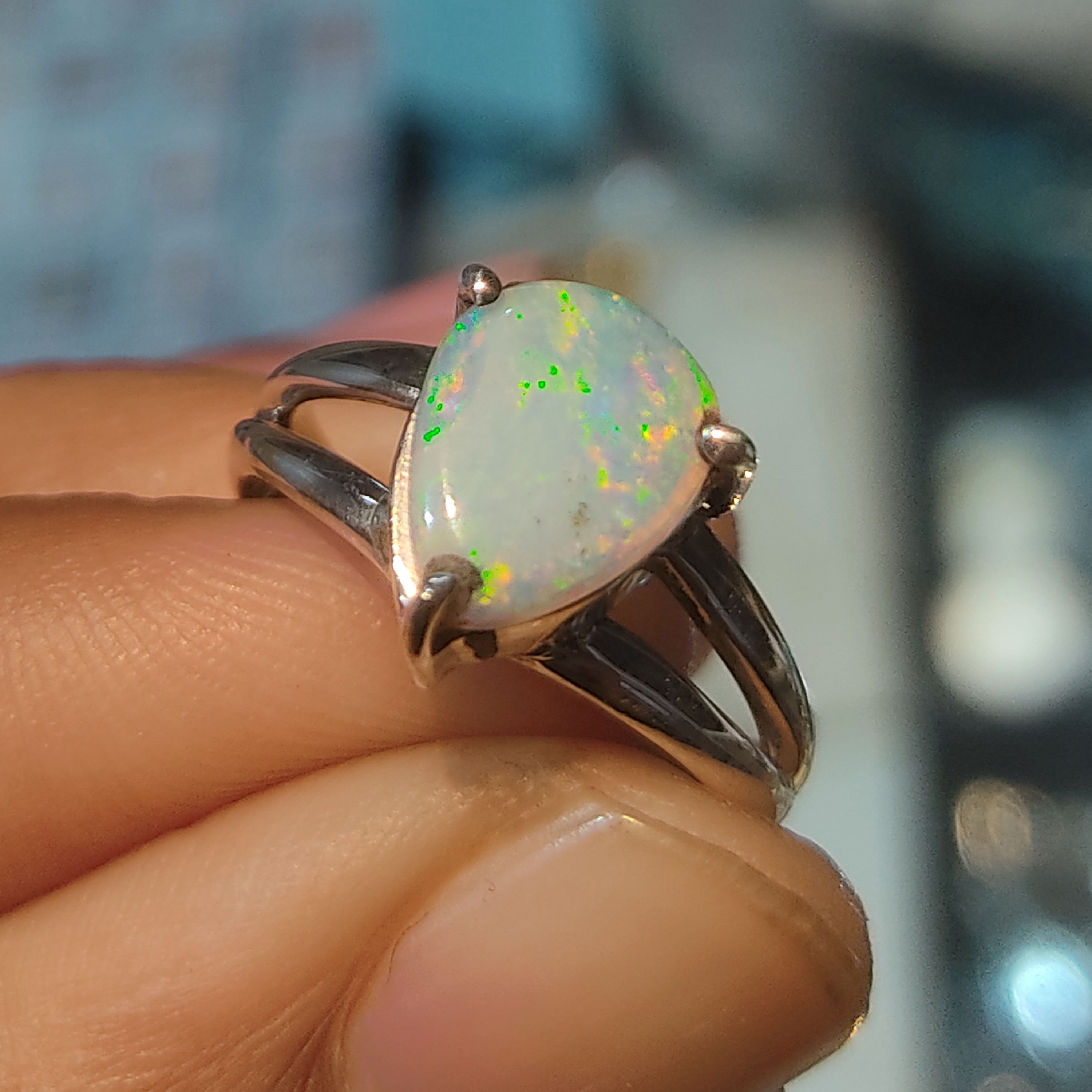 Green Opal Stone Ring
