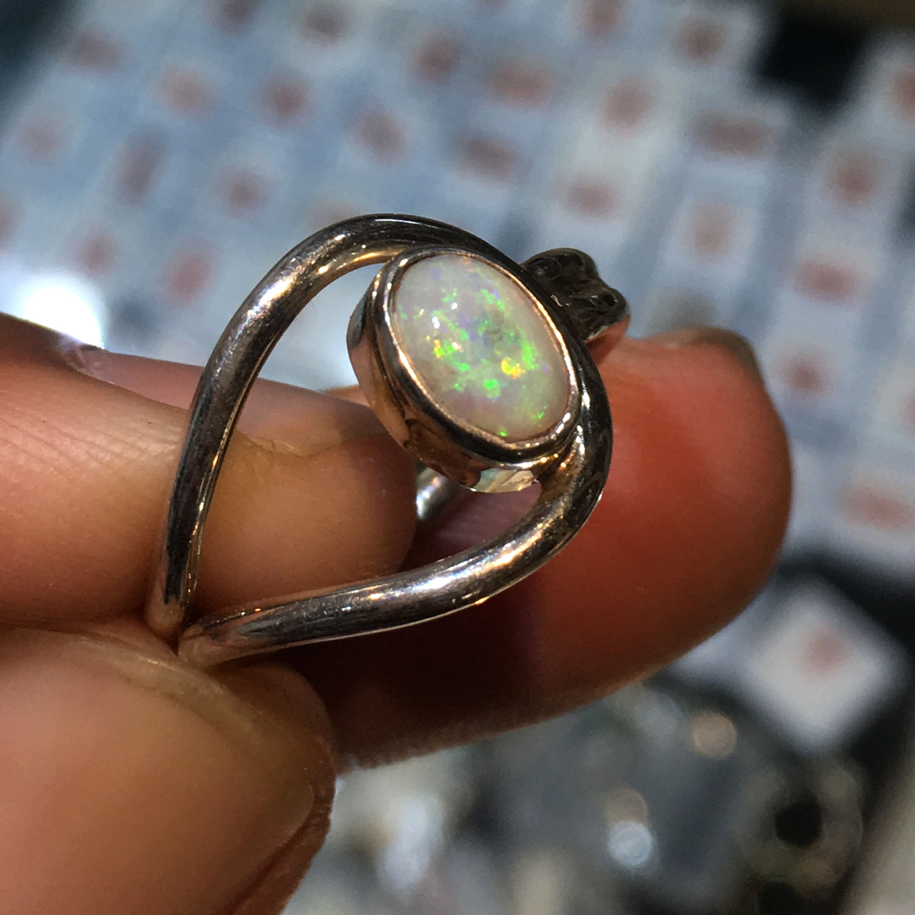 Green Opal Stone Ring