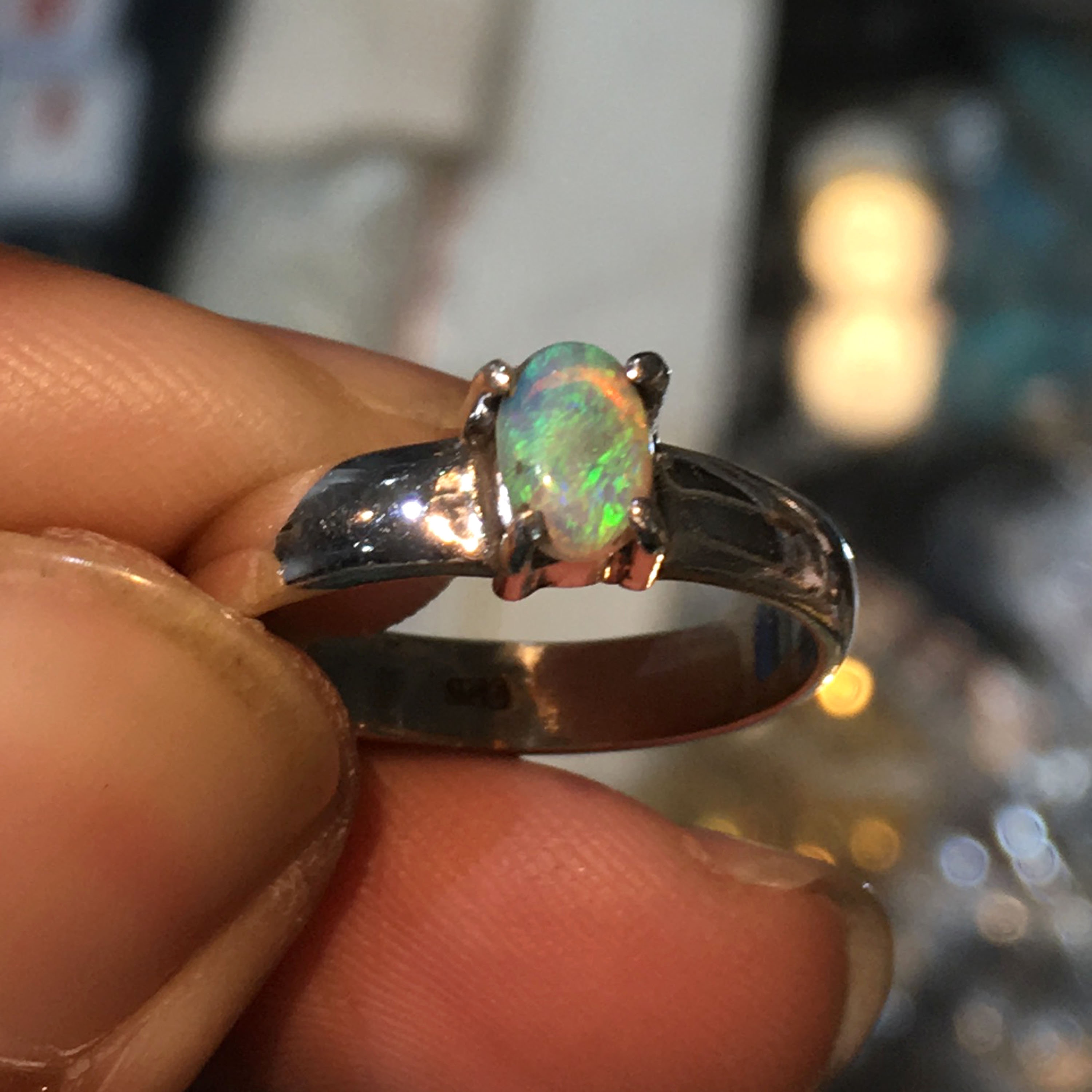 Green Opal Stone Ring