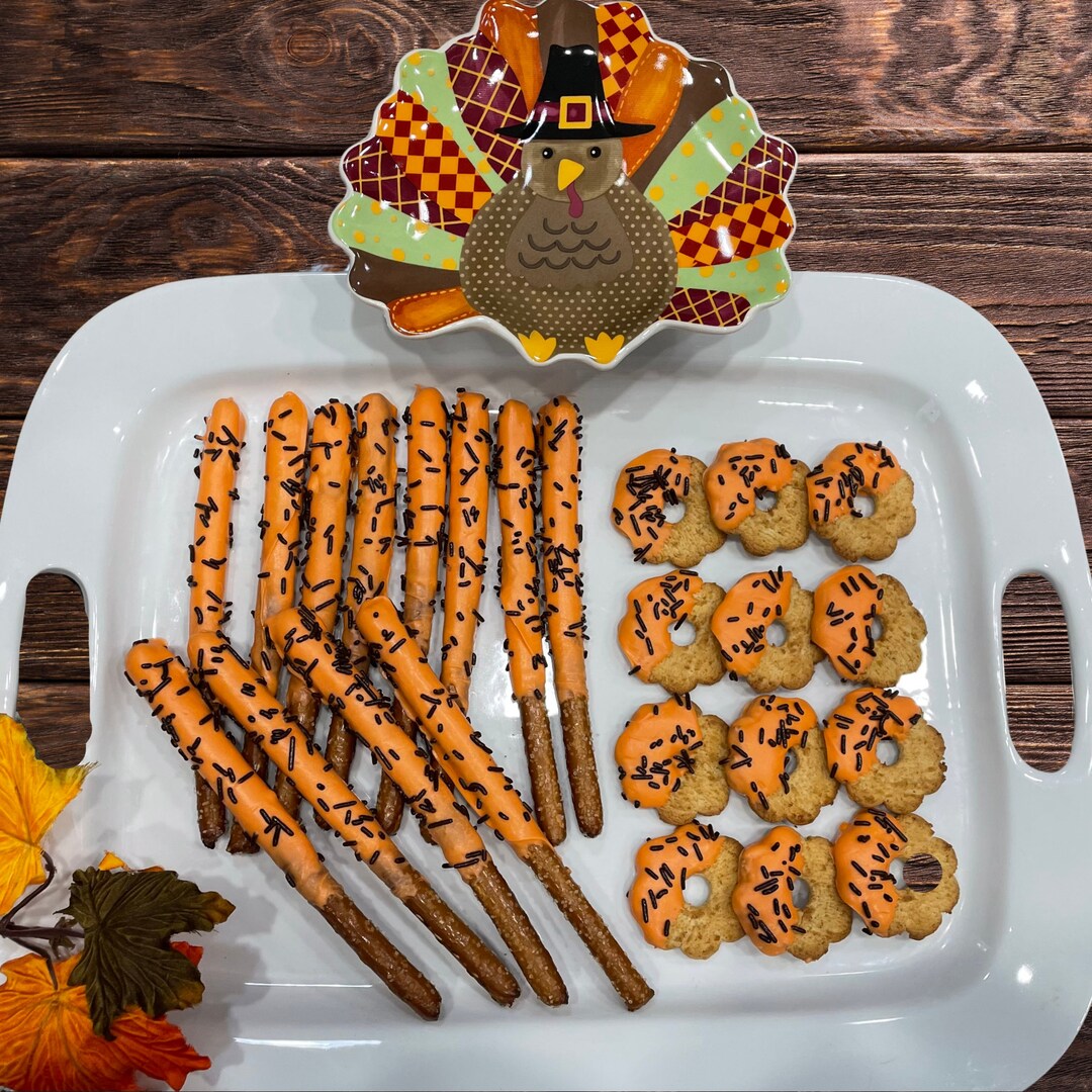 Fall Chocolate Covered Pretzels Rods and Fall Chocolate - Etsy