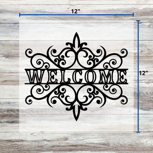 Welcome Stencil - Etsy