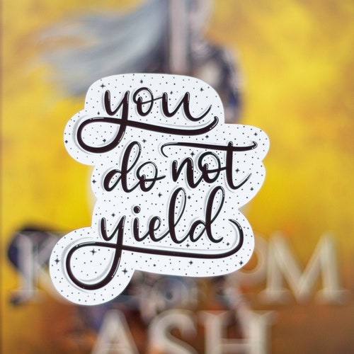 You Do Not Yield Tog Weatherproof Matte Sticker Vinyl | Etsy