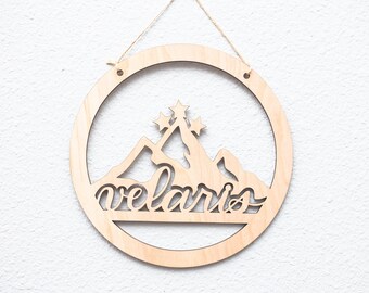 Geometric Velaris Wooden Wall Art Velaris Night Court - Etsy