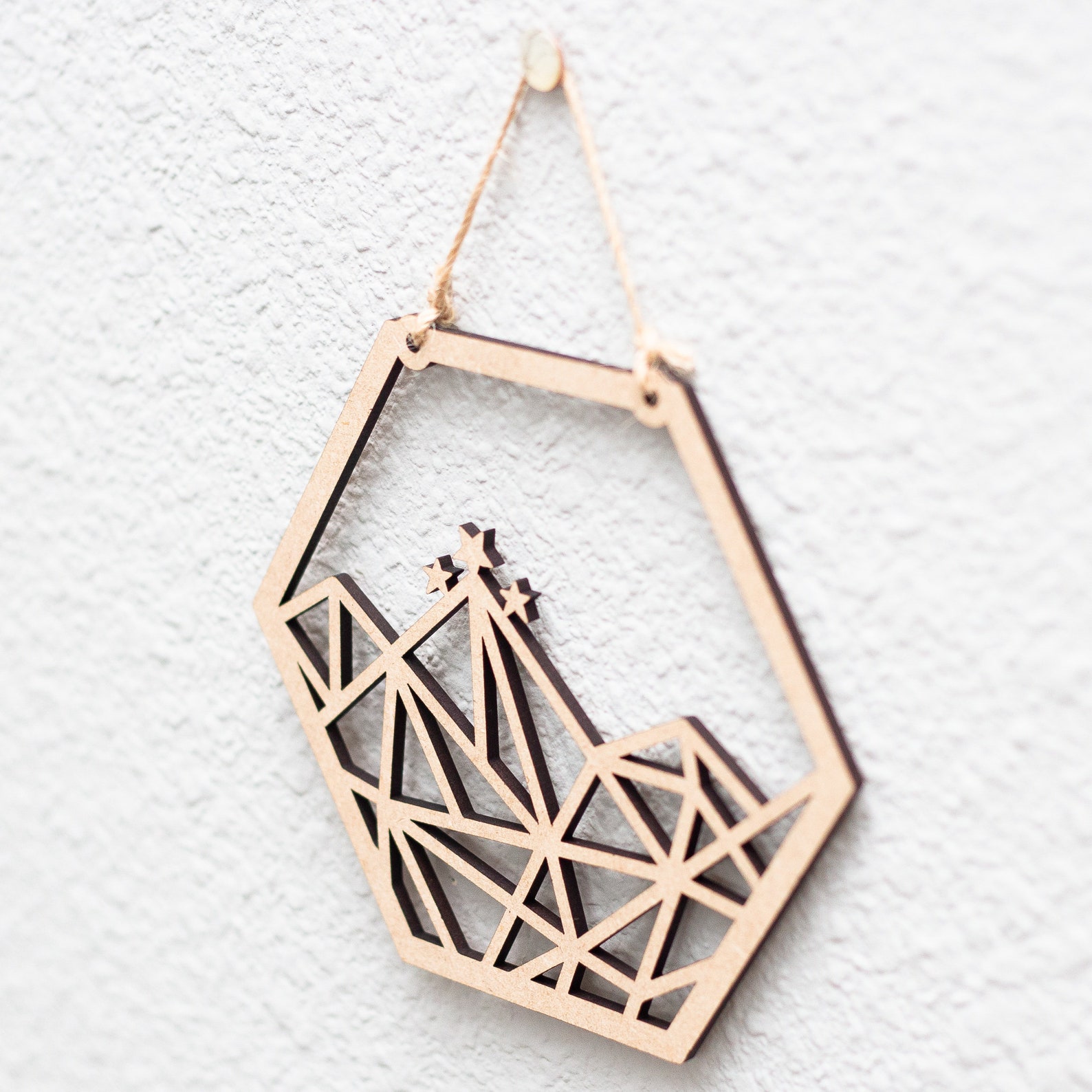 Geometric Velaris Wooden Wall Art Velaris Night Court - Etsy