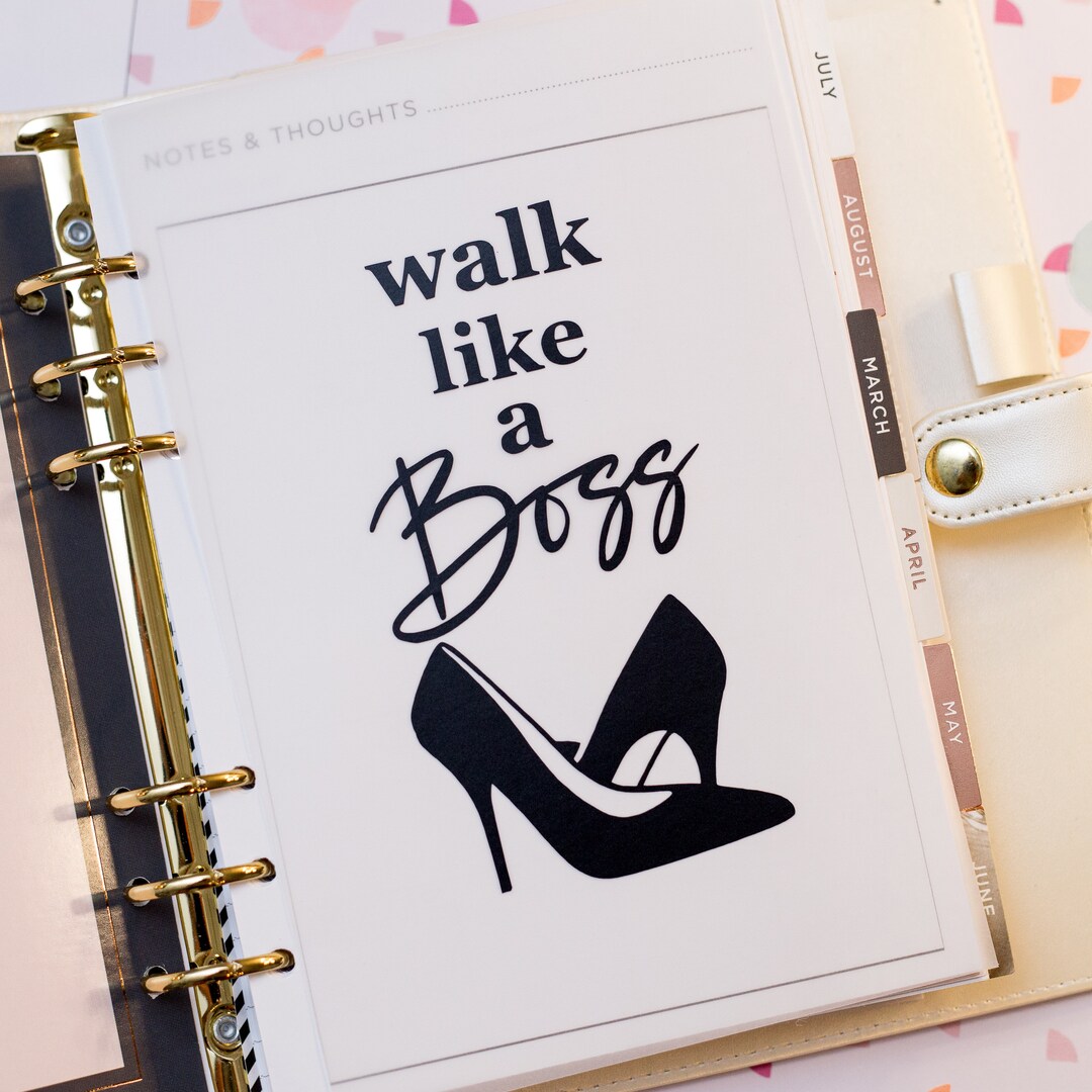 Vinyl Decal, Walk Like A Boss, Planner, Journal, Decor, Sticker - Etsy