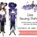 Lisa Genshin Impact Cosplay Sewing Pattern Lisa Costume - Etsy