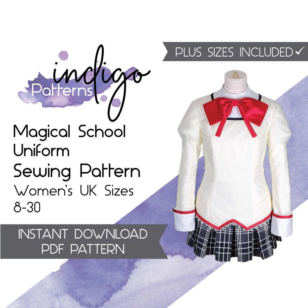 Magical Girl School Uniform Sewing Pattern, Magical Girl Cosplay ...
