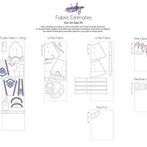 Yun Jin Genshin Impact Cosplay Sewing Pattern: Women's UK 8-24 (PDF ...