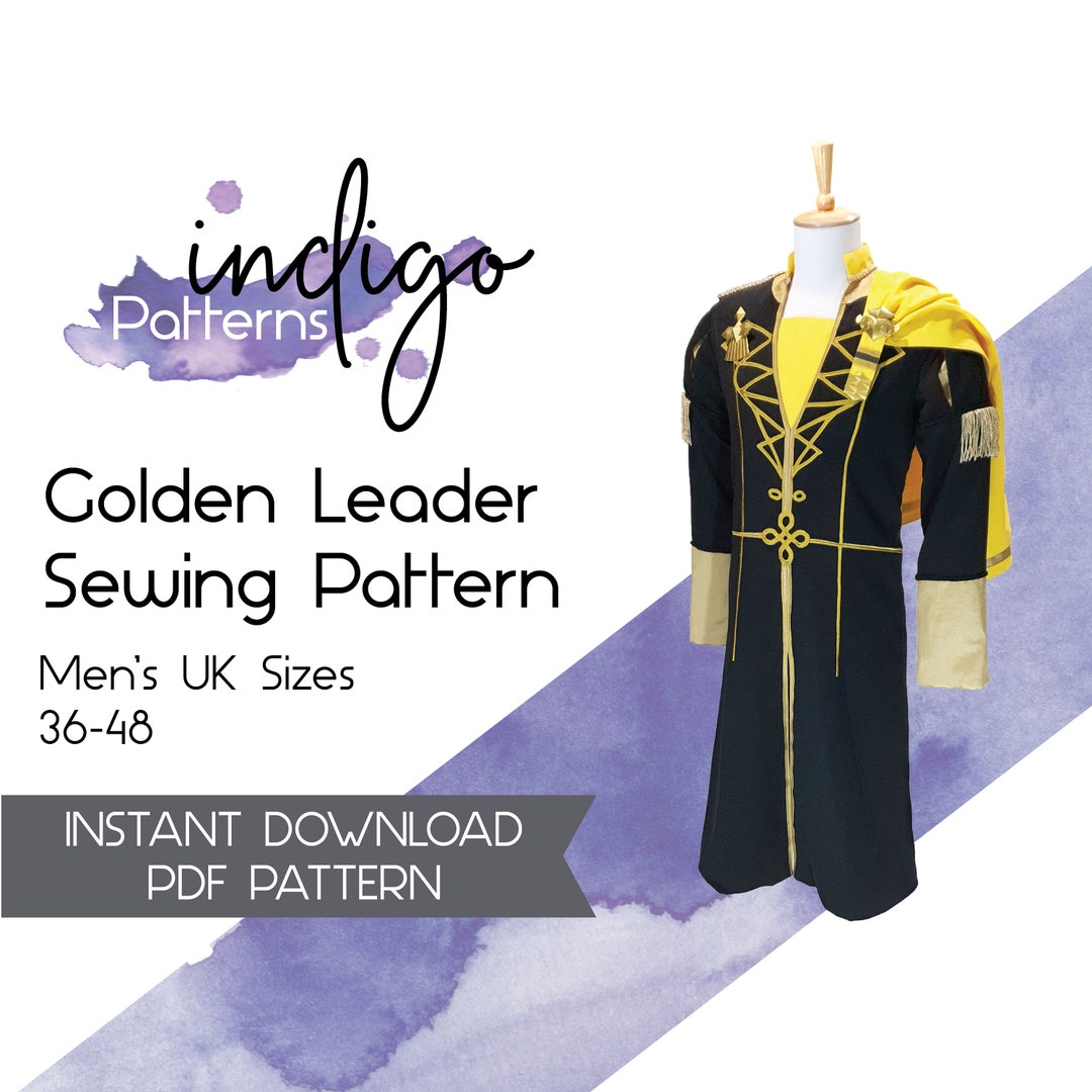 Golden Leader Cosplay Sewing Pattern: Men's UK Sizes 36-48 (digital ...