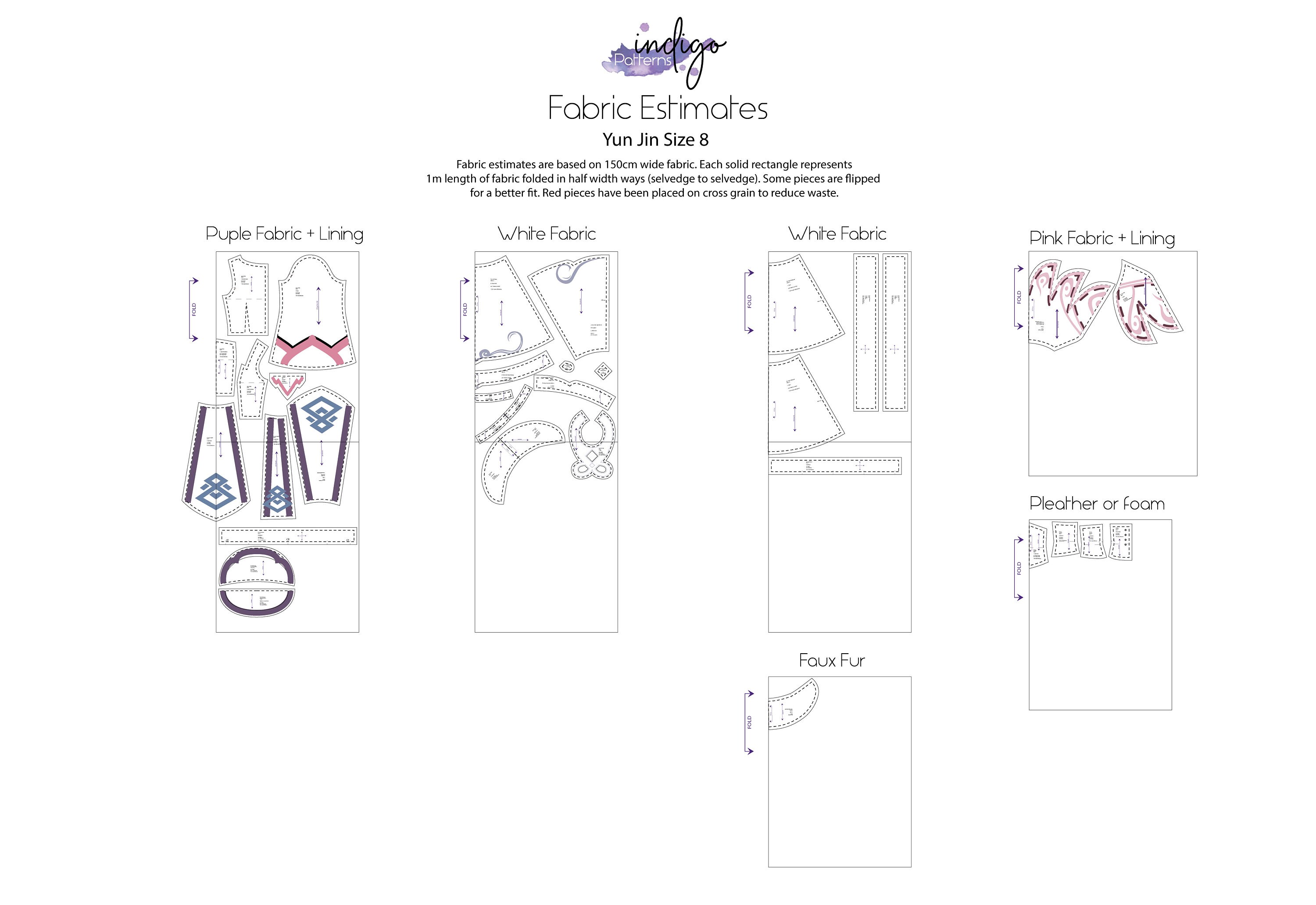Yun Jin Genshin Impact Cosplay Sewing Pattern: Women's UK 8-24 (PDF ...