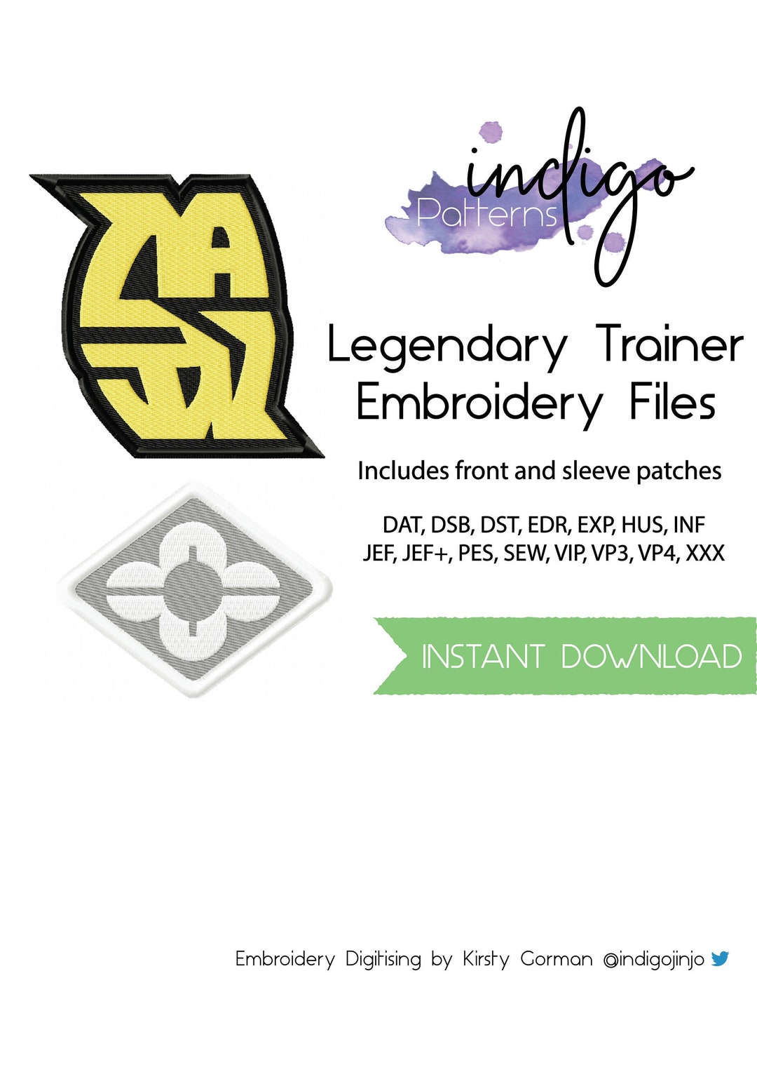 Legends Trainer Patches Embroidery Files for Cosplay Costume. - Etsy