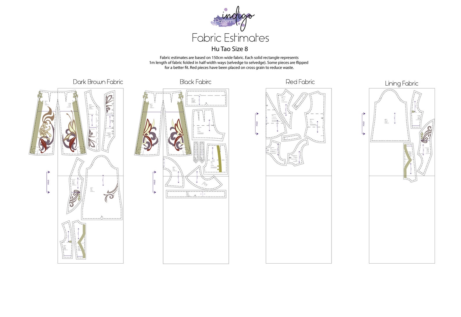 Hu Tao Genshin Impact Cosplay Sewing Pattern: Women's UK 8-24 (PDF ...